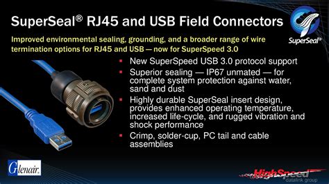 Glenair Signature Series High Speed Interconnect Solutions Glenair Inc