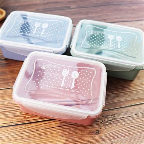 小麥秸稈日式長方形保溫飯盒 帶蓋便當盒 餐盒 密封飯盒 餐具 環保盒 水果盒 野餐盒 密封盒 收纳盒 便當盒 密封盒 Yahoo奇摩拍賣