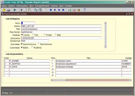 Delete Parameter Form Oracle 6i Reports Lindabridge