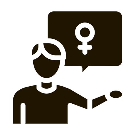 Man Talking About Gay Icon Vector Glyph Illustration Vector Art At Vecteezy
