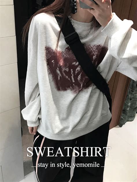 예모마일 벤더 레터링 맨투맨 Unisex