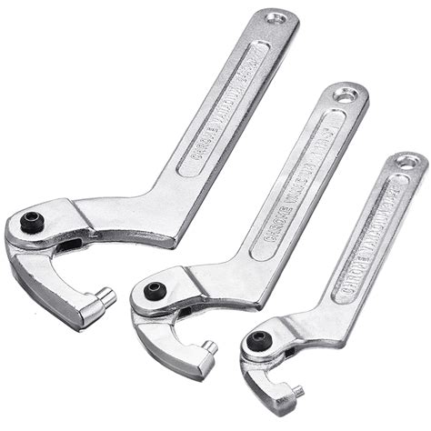 Adjustable Hook C Type Wrench Spanner Tool Nuts Bolts Hand Tool Mm Mm Mm With