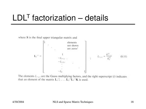 Ppt Non Linear Least Squares And Sparse Matrix Techniques Fundamentals Powerpoint