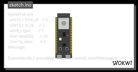 消息队列 按值传递 Copy Wokwi Esp32 Stm32 Arduino Simulator