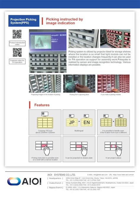 Multi Colour Projection Picking System Pps For Assembling At