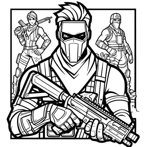 Fortnite Default Coloring Page