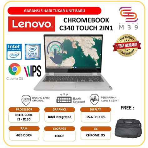 Jual Laptop Lenovo C340 15 2in1 Touch Chromebook I3 8130 4gb 160gb 15 6fhd Ips Shopee Indonesia