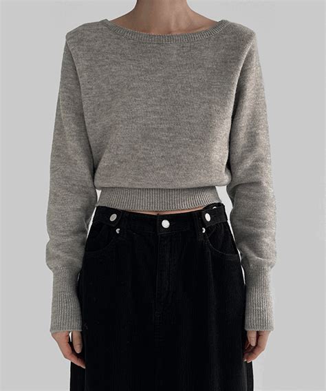 매니크 무료배송 컬슨 베이직 보트넥 니트