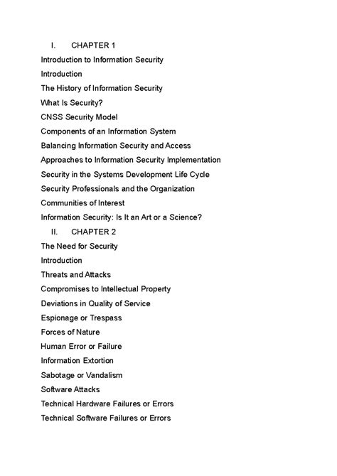 Chapter 1 Information Security I Chapter 1 Introduction To