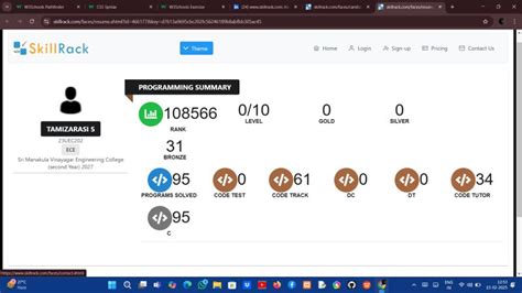 skillrack coding problemsolving engineering proudmoment