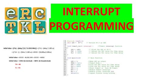8051 microcontroller interrupt programming youtube