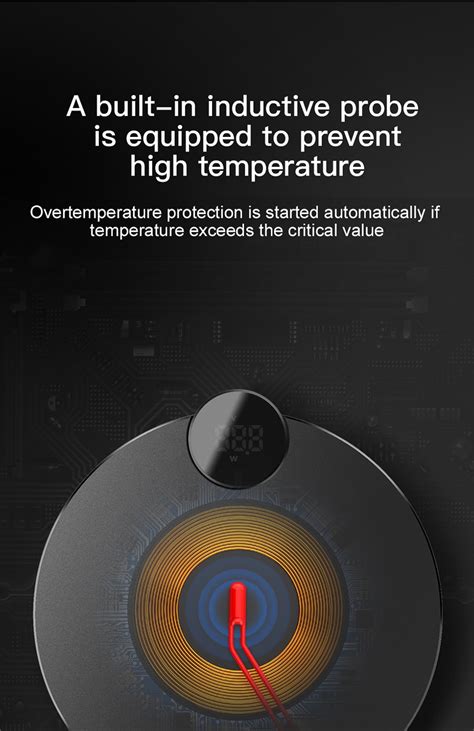 Baseus 15W Digital LED Display Wireless Charger