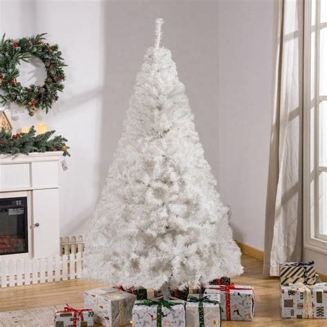 White Christmas Tree With White Lights