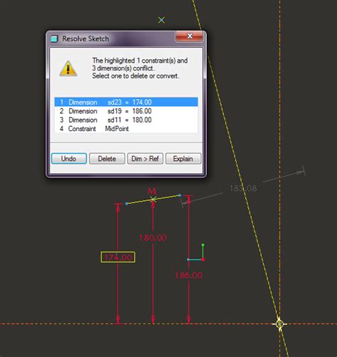 Solved Can Not Add A Dimension In Sketch Ptc Community