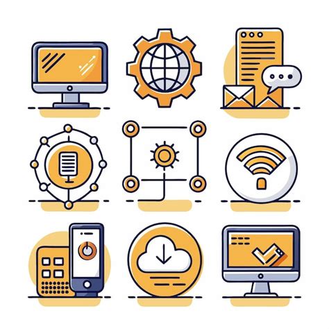 Premium Vector Comprehensive It Solutions Icons Cloud Computing Data