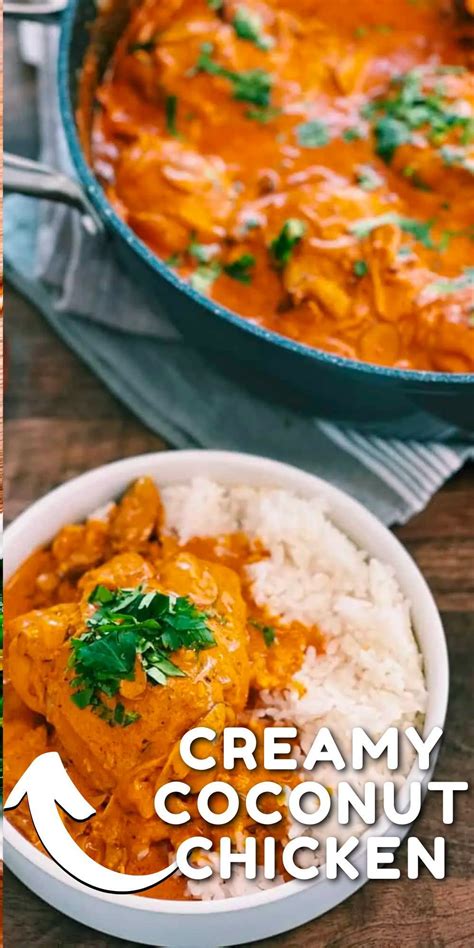 Delicious One Pot Creamy Coconut Chicken Recipe Dinner Ideas With