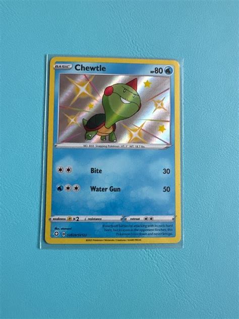 Pokemon Shiny Chewtle Shining Fates Boosterfrisch Gebraucht In