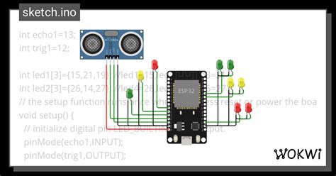 智慧red Light Wokwi Esp32 Stm32 Arduino Simulator