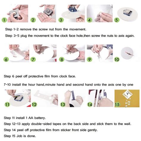 Badu Bg Гореща разпродажба Направи си сам акрилно огледало Стикери за стенен часовник Модерен