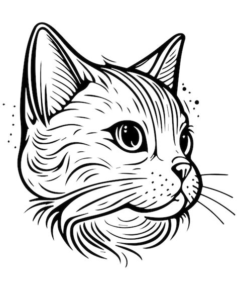 Premium Vector Cute Cat Vector Illustration
