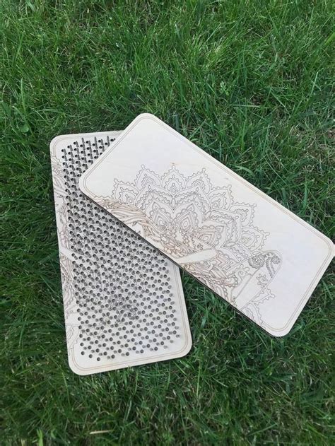 Дошка Садху із цвяхами для йоги Дошки Садху Цвяхи Садху крок 8мм Оцинковані цвяхи Hjk Id