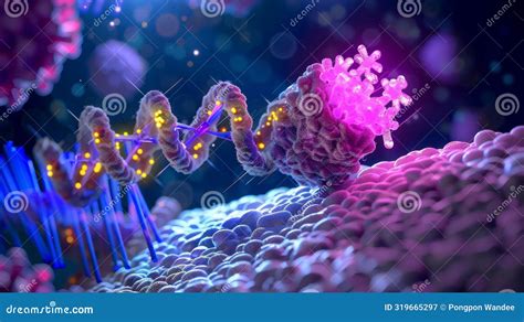 Gene Modifications And Digital Medicine Research Distance Learning Synthetic Dna Helix Royalty