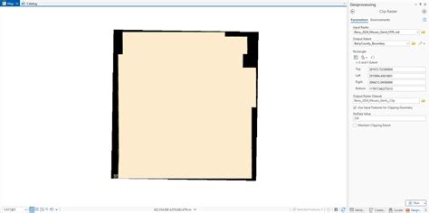 Solved Clipping Large Raster To Polygon Issue Esri Community