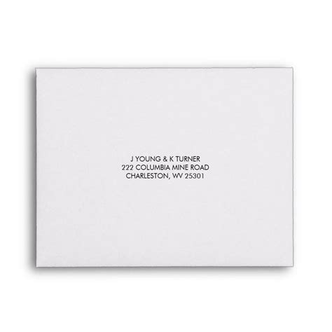 Simple Modern RSVP Envelope Zazzle Wedding Rsvp Wedding Envelopes Custom Printed Envelopes