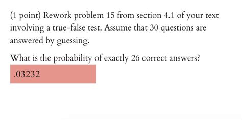 Solved Point Rework Problem From Section Of Your Chegg Com