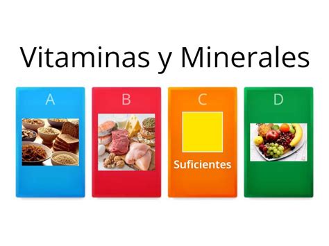 Tipos De Nutrientes Quiz