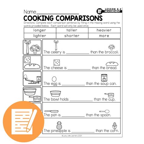 Lucky To Learn Math 1st Grade Lesson 62 Comparing Attributes