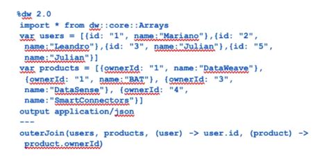 power of arrays module in dataweave