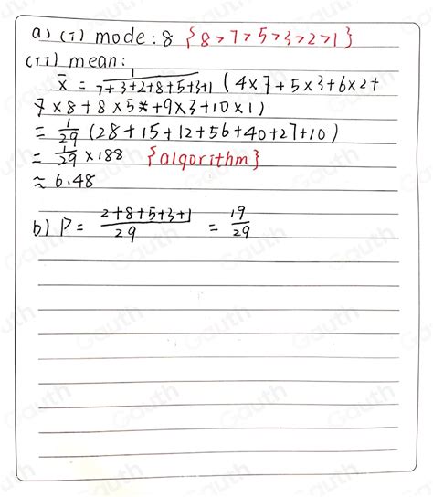 Solved The Table Below Show The Frequency Distrubution Of The Number Of Letter In Thes Suname