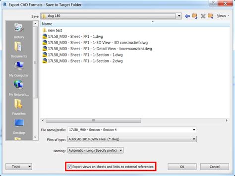 Section And Elevation Views Rotated By In The Exported DWG File