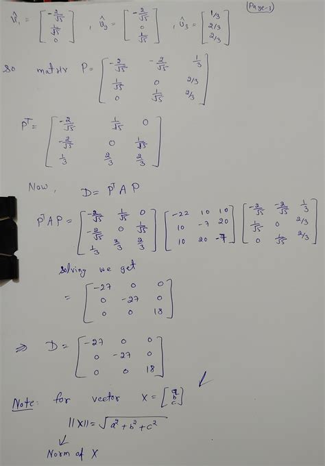[solved] 22 10 107 Let A 10 7 20 Find An Orthogonal Matrix P With