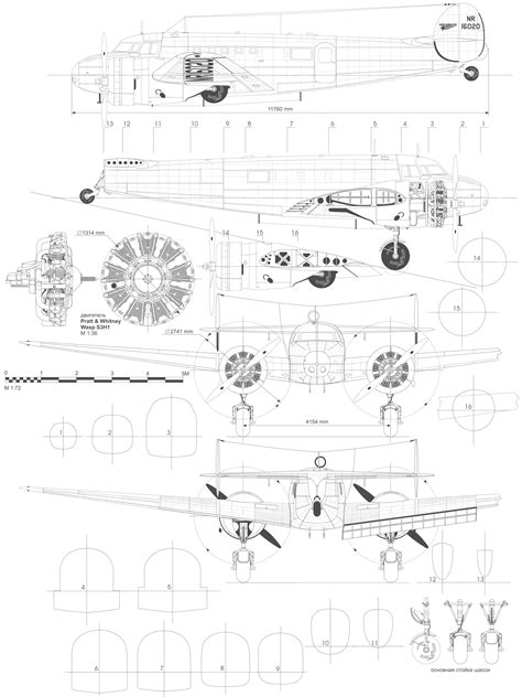 Lockheed Model 10 Electra Blueprint Download Free Blueprint For 3d