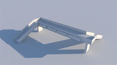 3d Model Street Roads Pedestrian Human Overpass Vr Ar Low Poly Cgtrader