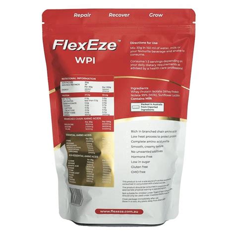 Buy Flexeze Whey Protein Isolate Unflavoured 1kg Online At Chemist