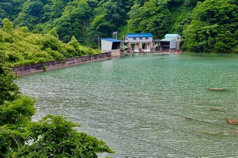菅沼ダム富山県南砺 水辺遍路