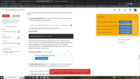 Kubernetes Engine Qwik Start Cloud Computing Gsp100 Youtube