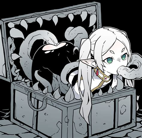 Akableak Frieren Sousou No Frieren Torn Legwear Absurdres Highres 1girl Black Background