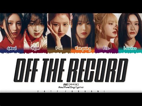 Ive Off The Record Lyrics Chords Chordify