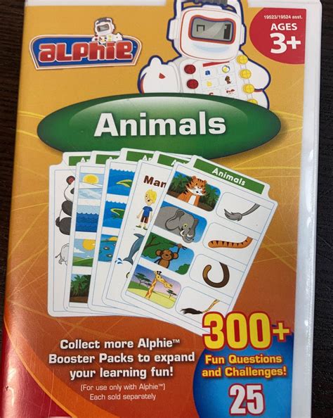 Playskool Alphie Robot With Animals Booster Pack