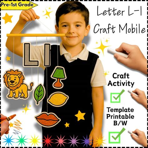 Letter L Mobile Hanging Letters Of The Week L L Alphabet Craft