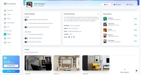 Soft Ui Dashboard React Free Template