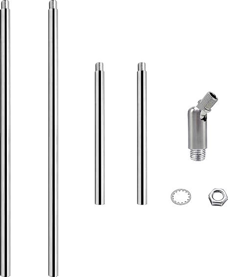 Ecudis Pendant Stem Extension Rod Kit 1 8 Ip Threaded 3 8