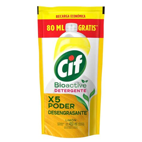 Detergente Cif Bio Active Limon Promo Dp 450ml Jumbo