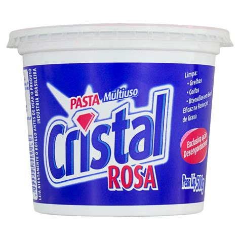 Sabão Pasta Cristal Rosa 500g Lojas Rede