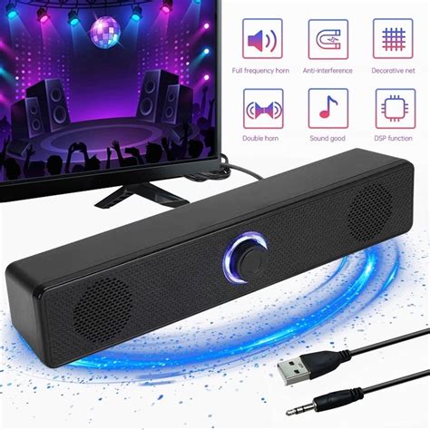 Jual Speaker Audio Surround Soundbar Computer Pc For Tv Music Box Subwoofer Stereo Desk Top