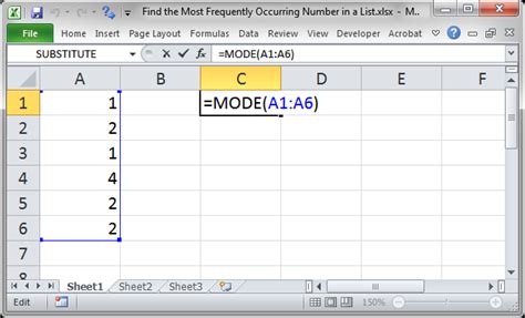 Find The Most Frequently Occurring Number In A List Teachexcel